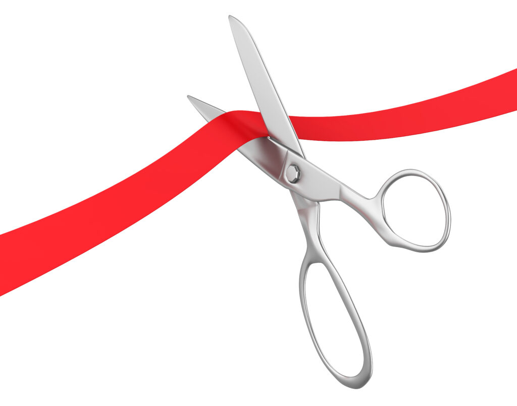 Scissors Cut Red Ribbon Isolated - Trinity Health